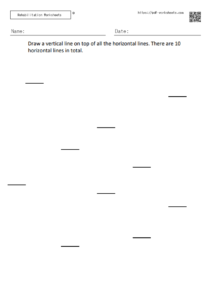 Line Crossing Task 10 (10 sheets) | Rehabilitation Worksheets