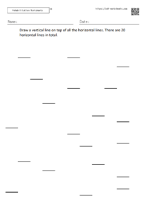 Trail Making Task A | Rehabilitation Worksheets