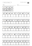 Symbol Digit Modalities Task 4 (10 sheets) | Rehabilitation Worksheets