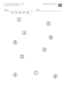 Trail Making Task A | Rehabilitation Worksheets