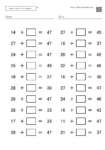 Horizontal Addition ver1 (20 sheets) - Rehabilitation Worksheets