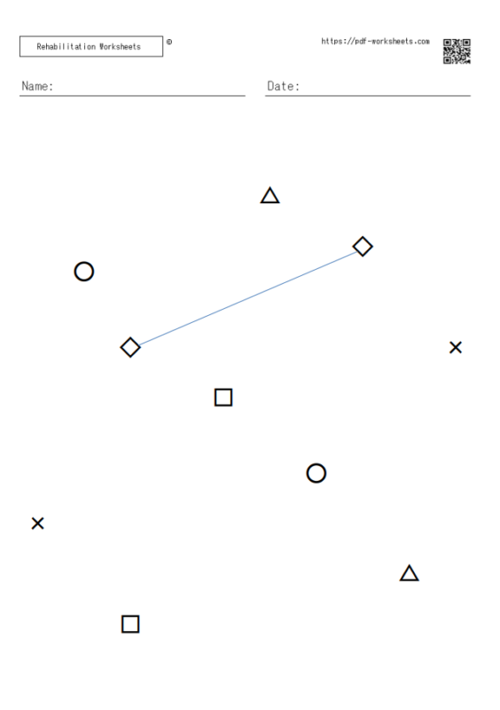 Task to connect the same symbol with a line 10 (10 Sheets ...