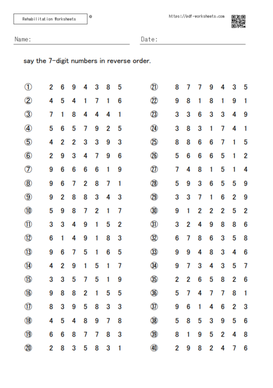Trail Making Task B 1-E (10 sheets) - Rehabilitation Worksheets