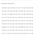 Symbol Cancellation Task - Rehabilitation Worksheets