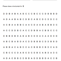 Symbol Cancellation Task - Rehabilitation Worksheets