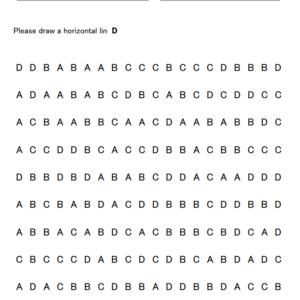 Symbol Cancellation Task - Rehabilitation Worksheets