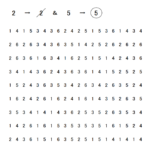 Digit Cancellation Dual Task 10×10 (20 sheets) - Rehabilitation Worksheets