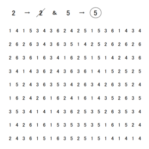 Digit Cancellation Dual Task 10×10 (20 sheets) - Rehabilitation Worksheets