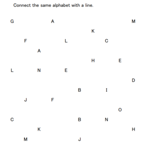 Dot to dot of the alphabet A-J (10 sheets) - Rehabilitation Worksheets