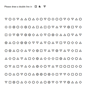 Symbol Cancellation Task - Rehabilitation Worksheets