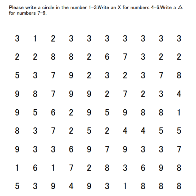 Alphabet Cancellation Task - Rehabilitation Worksheets