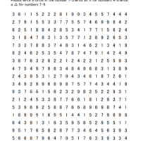 Symbol Cancellation Task - Rehabilitation Worksheets