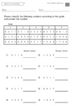 Numbers classification task (10 sheets) | Rehabilitation Worksheets