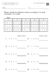Numbers classification task (10 sheets) | Rehabilitation Worksheets