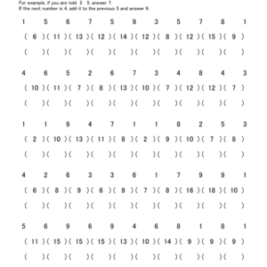 Stroop Task - Rehabilitation Worksheets
