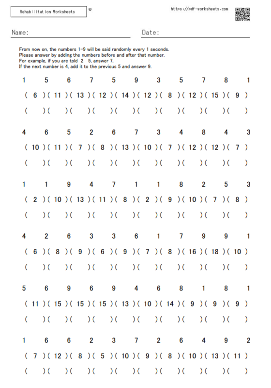 Alphabet Cancellation Task | Rehabilitation Worksheets