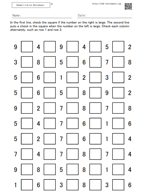 Attention Worksheets | Rehabilitation Worksheets