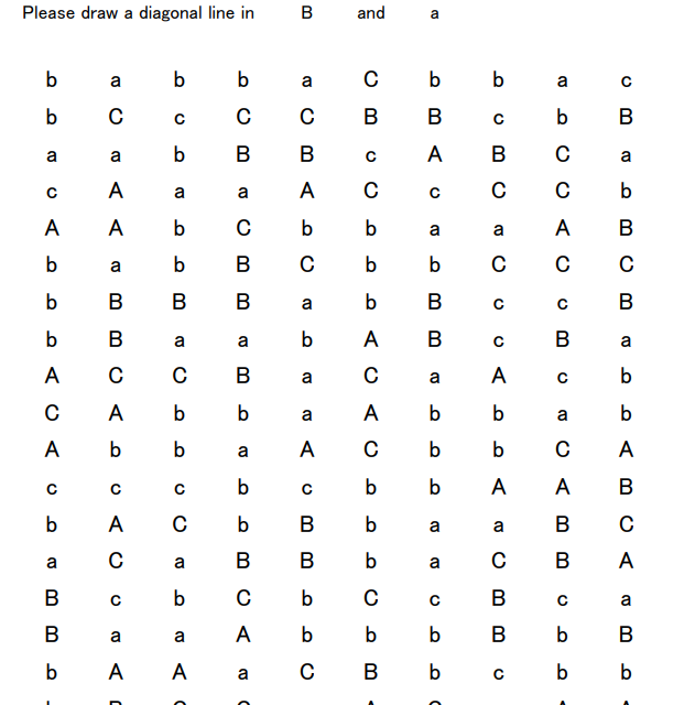 Number Cancellation Task (1-3→〇, 4-6→×, 7-9→ ) 10×20 (20 sheets ...