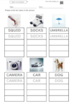 Task to trace and copy the name of a picture ( uppercase ) 20sheets ...