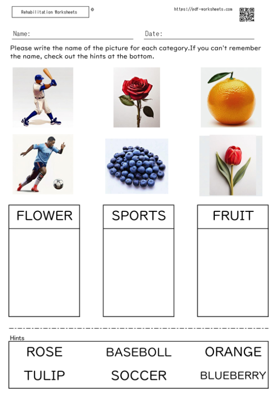 Task to copy the name of a picture ( uppercase ) 20sheets ...