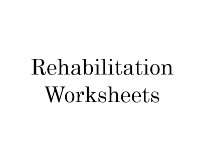 Aphasia Worksheets | Rehabilitation Worksheets