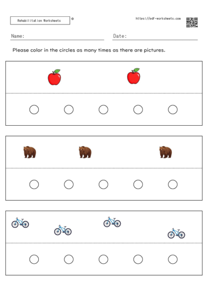 Digit Span Task Backward | Rehabilitation Worksheets